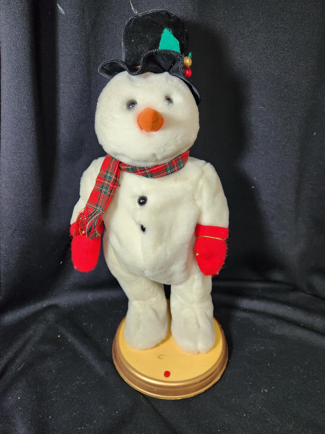 Vintage Plush Snowman That Sings Let It Snow - Does NOT Move - No Cord ...
