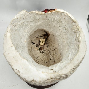 Vintage Heavy Concrete Santa Claus Boot Planter / Cute for Flowers / 8 ...