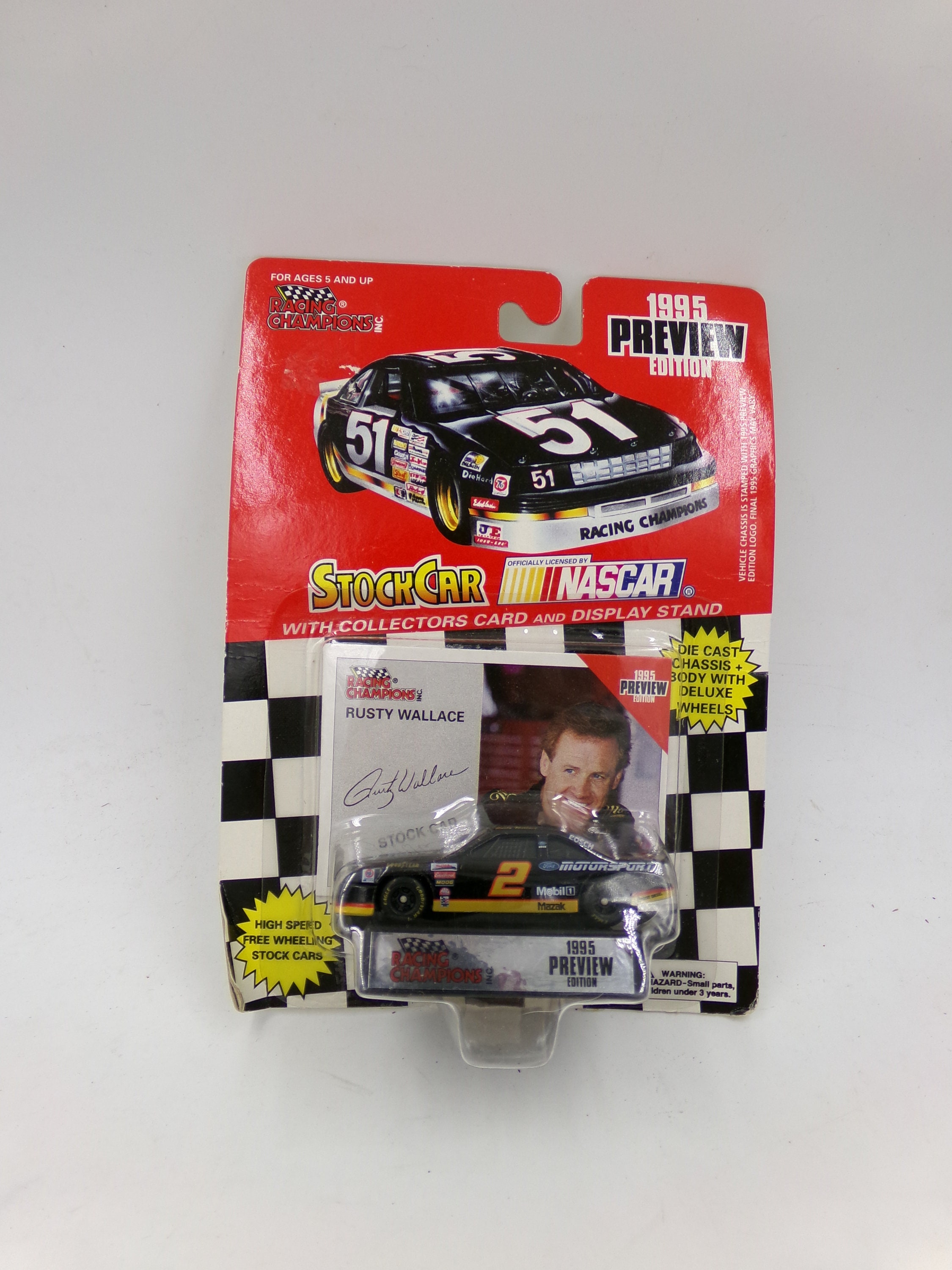 Vintage 1995 NASCAR Rusty Wallace Stock Car 2 and Collector - Etsy