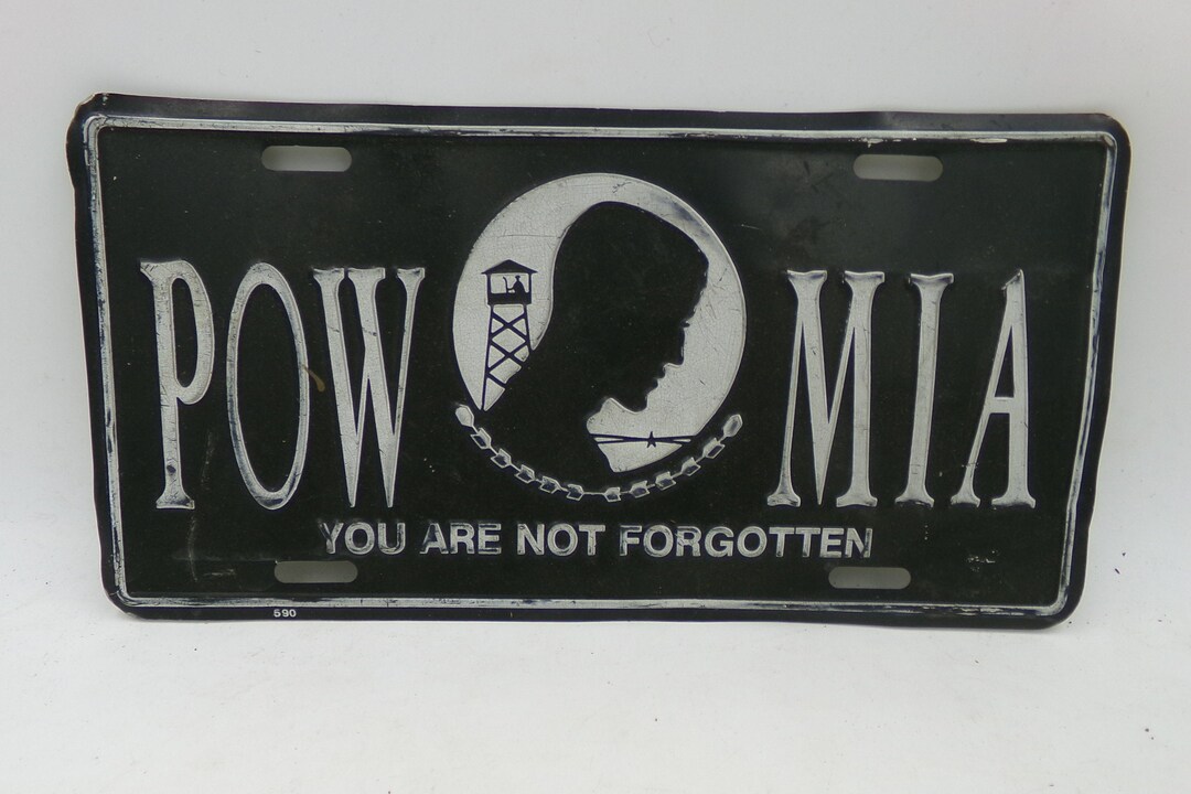 Vintage 12 X 6 Vietnam War Era Metal License Plate Slightly Bent see ...