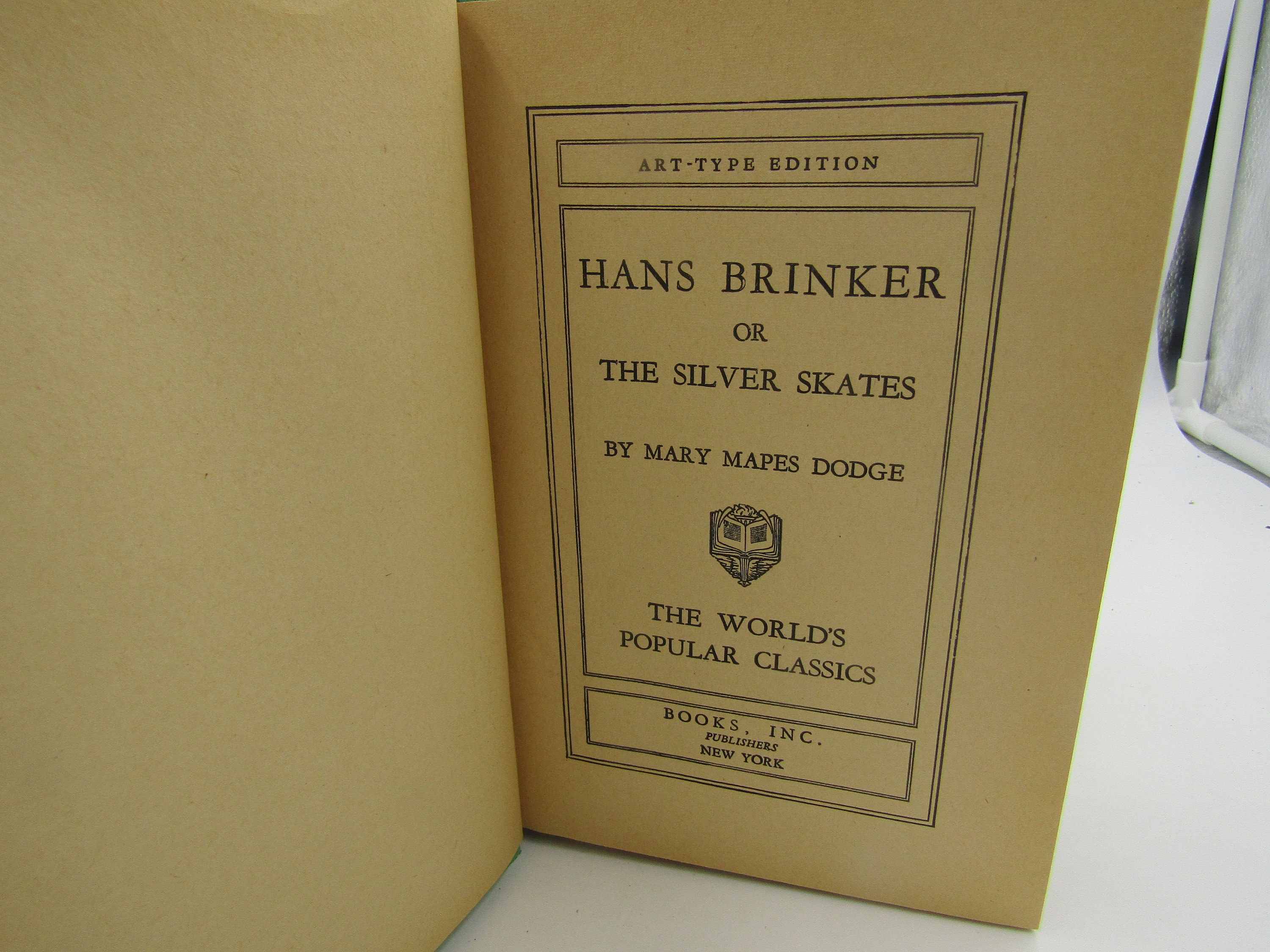 Vintage Book Called Hans Brinker or the Silver Skates by Mary Mapes ...