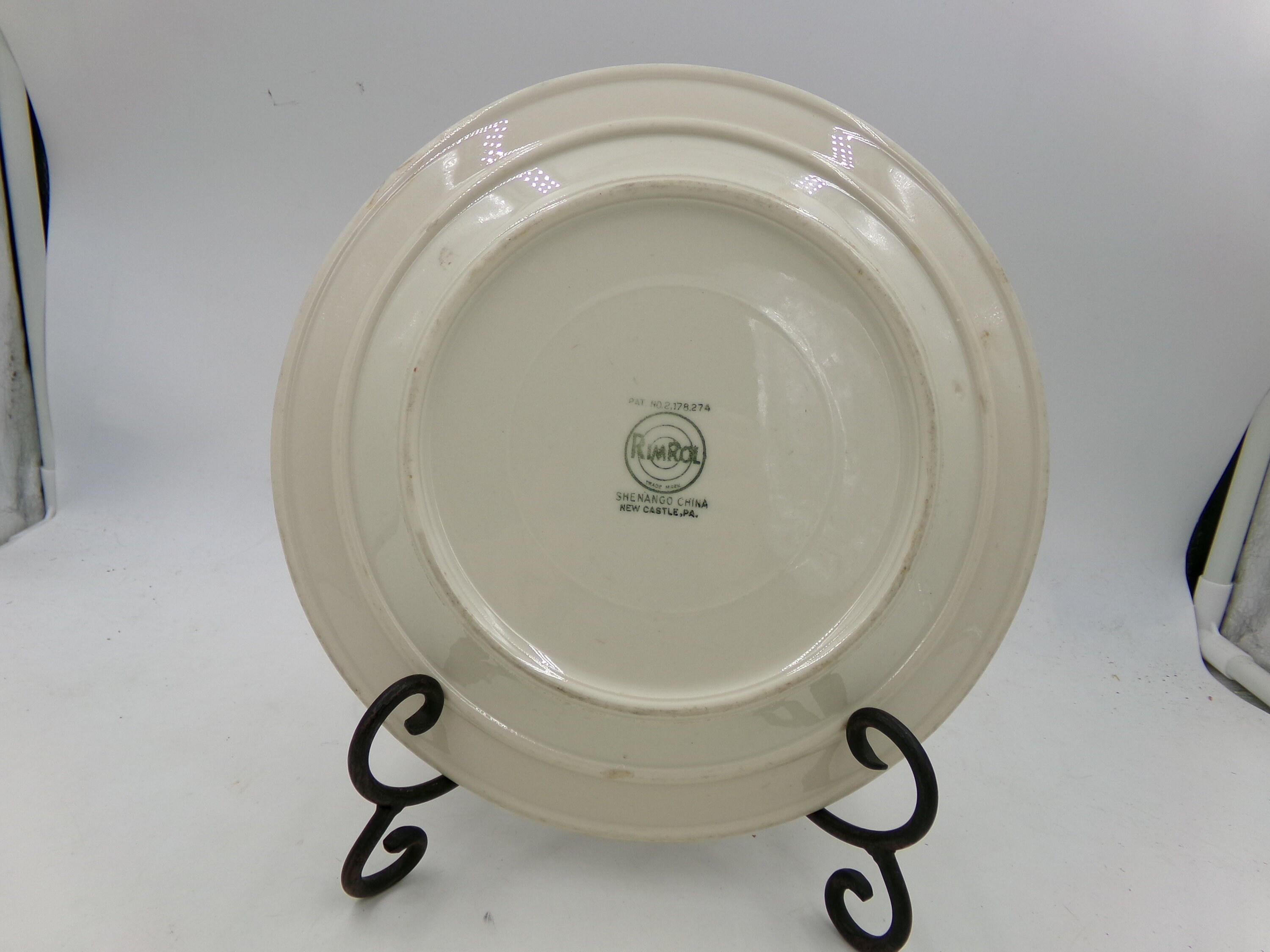 Vintage Shenango China Rimrol Pattern Plate From New Castle, PA 9 - Etsy