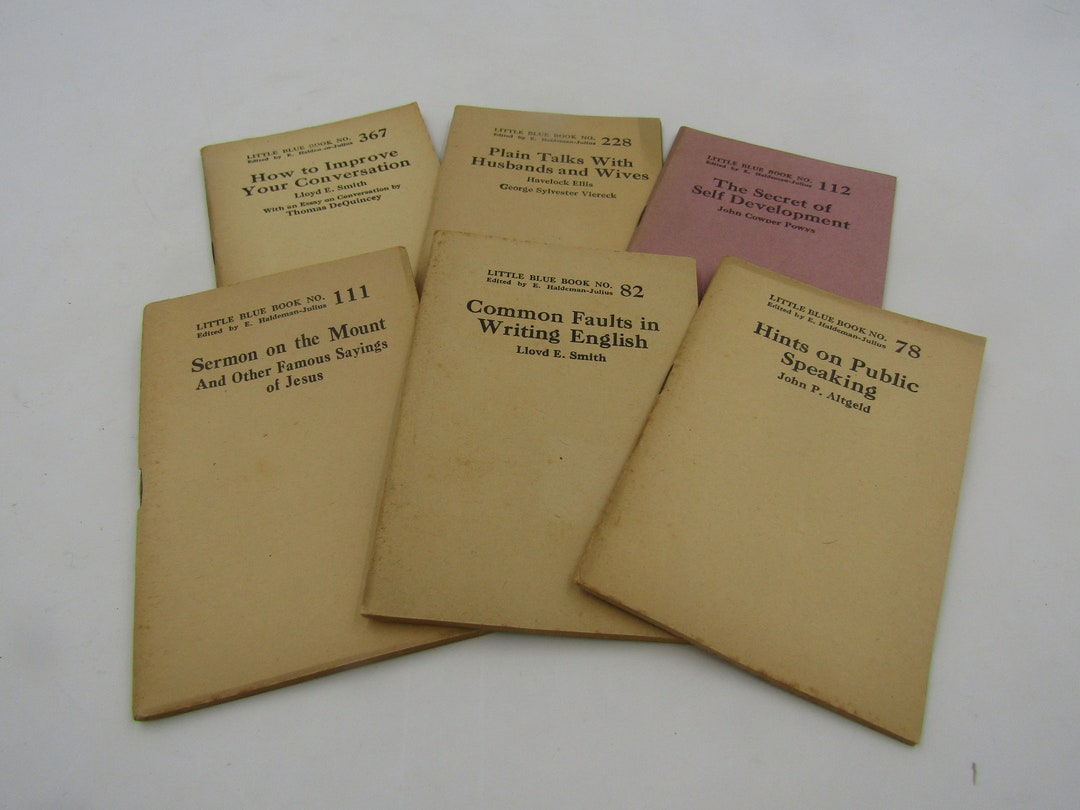 Vintage Books Little Blue Book Series From 1920's Instructions for Self ...