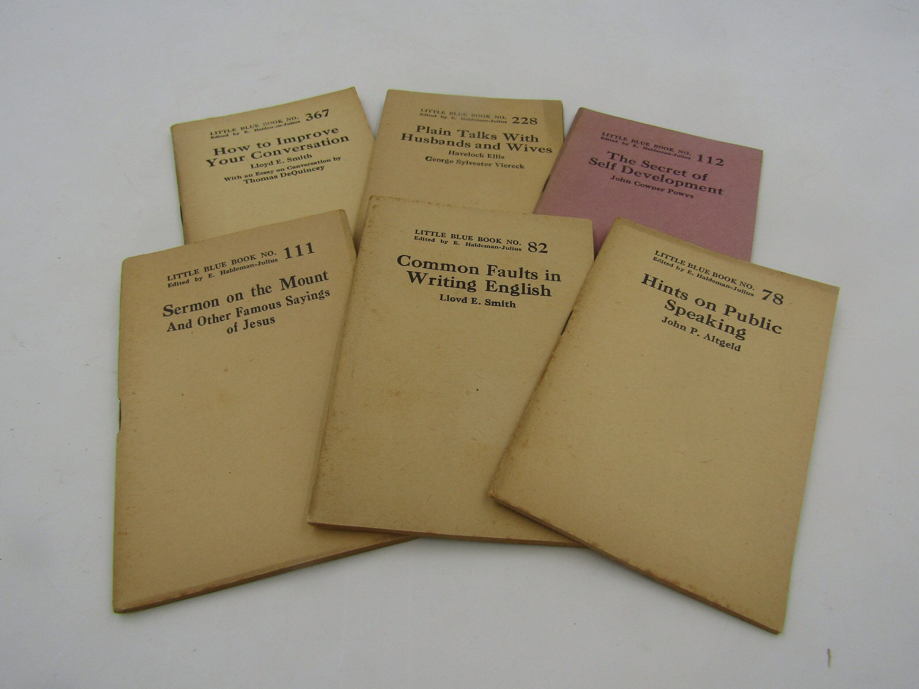 Vintage Books Little Blue Book Series From 1920's Instructions for Self ...