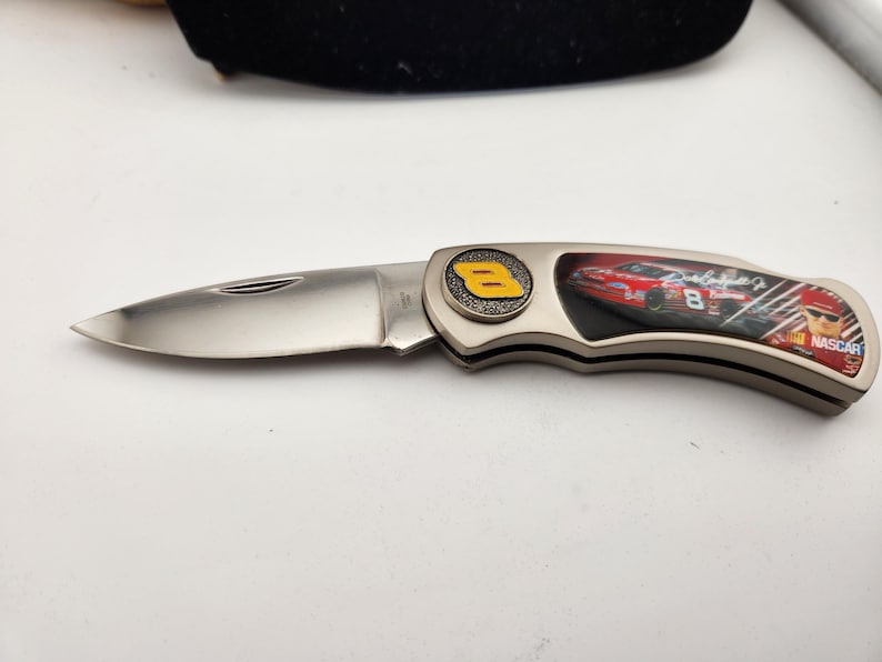 Vintage Collector Folding Pocket Knife Nascar 8 Car Dale Earnhardt, Jr ...