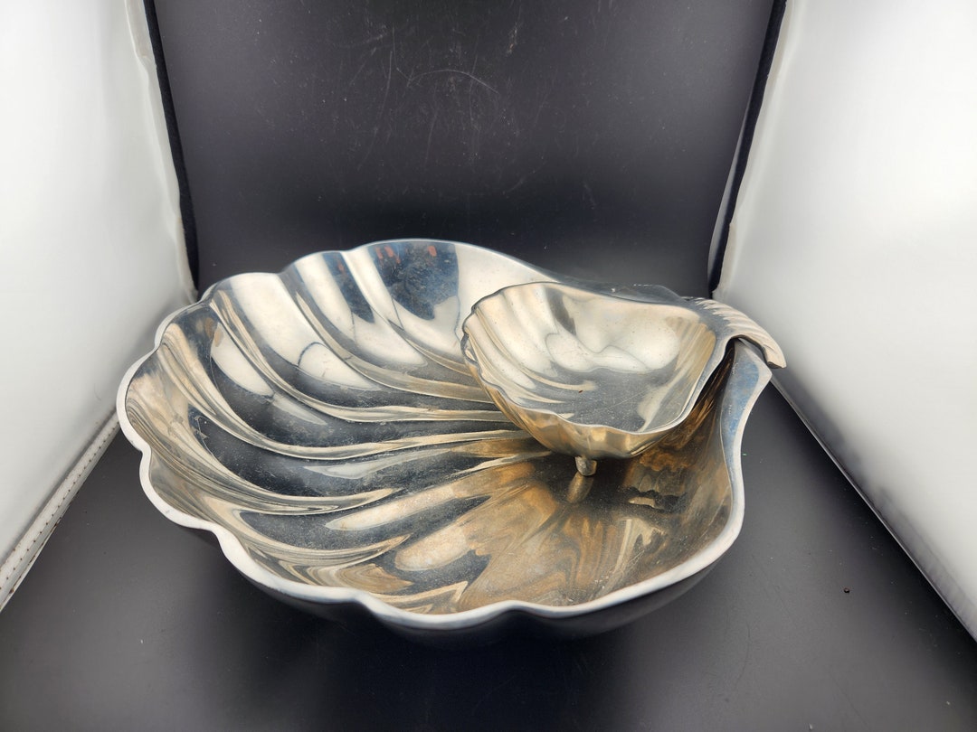 Vintage 2 Piece Clam Shell Chip and Dip Bowls From Sonoma Life Seaside ...