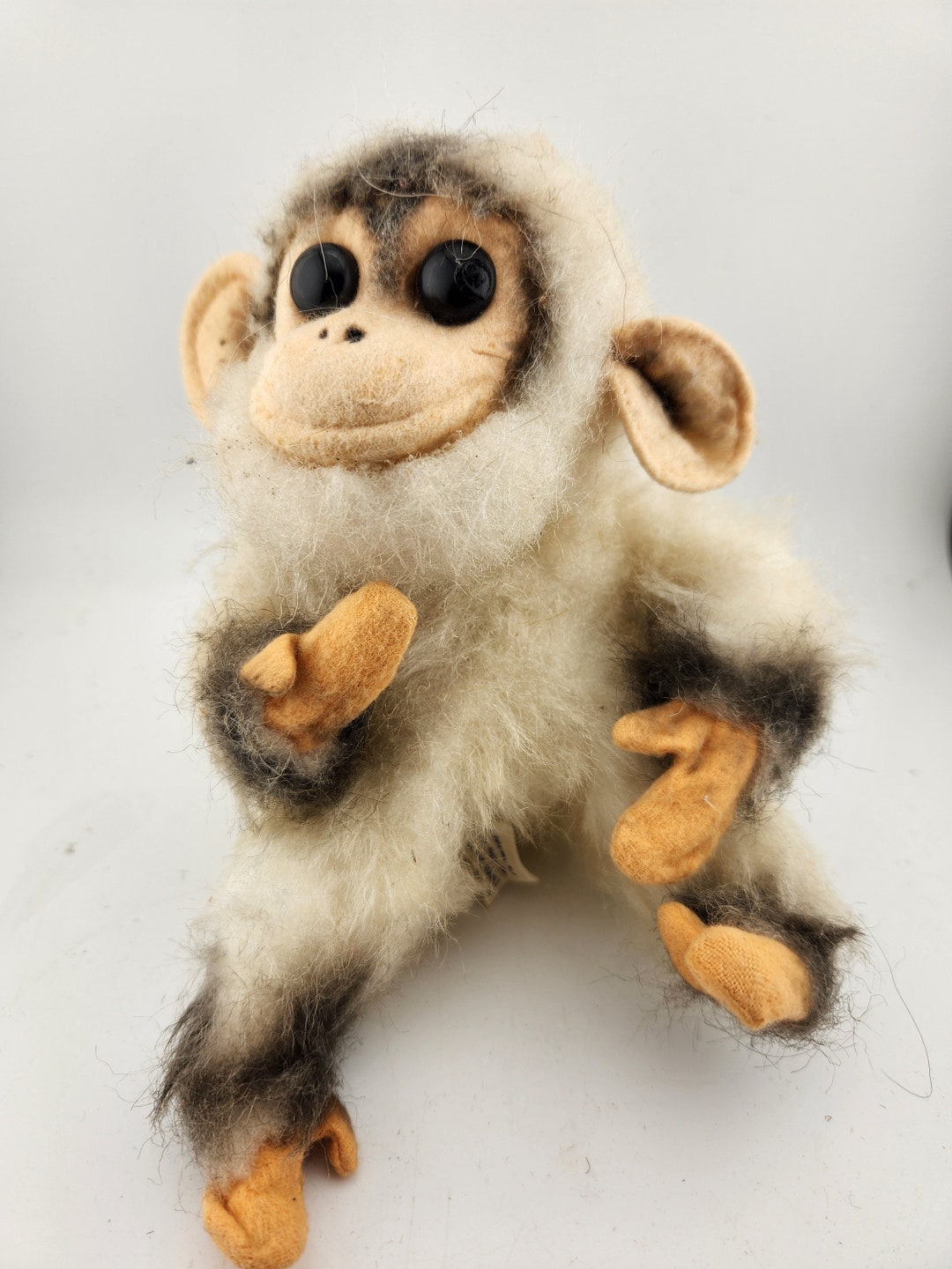 Vintage 6" Small Stuffed Chimp / Monkey From Russ Berrie & Co. - Etsy