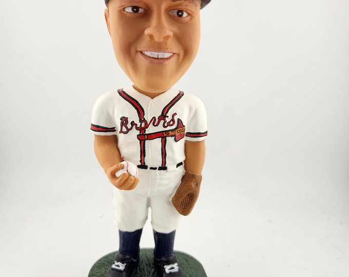 Vintage Major League Baseball Chipper Jones Bobble Head Statue / Figure ...