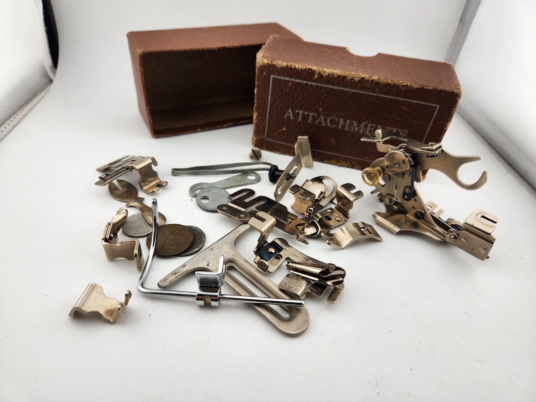 Vintage Set of Miscellaneous Sewing Machine Attachments / Tools ...
