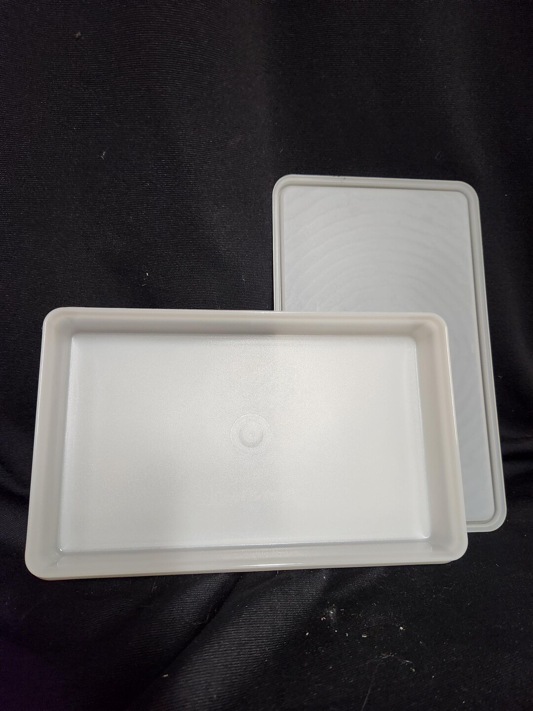 Vintage Tupperware White Rectangle Container With Lid Bacon or Sandwich ...
