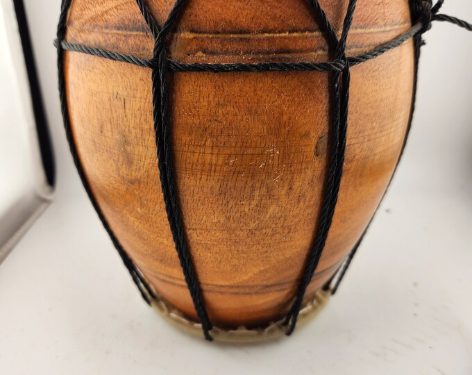 Vintage Rumwong Thai Drum / Single Piece of Hardwood With Water Buffalo ...