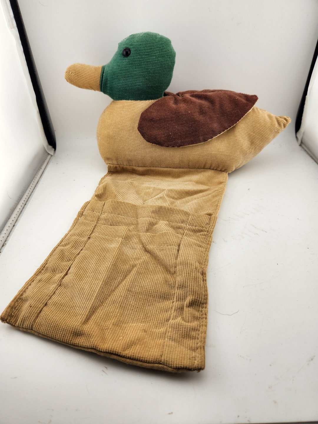 Vintage Stuffed Mallard Duck With Over the Couch Arm Pocket for a ...