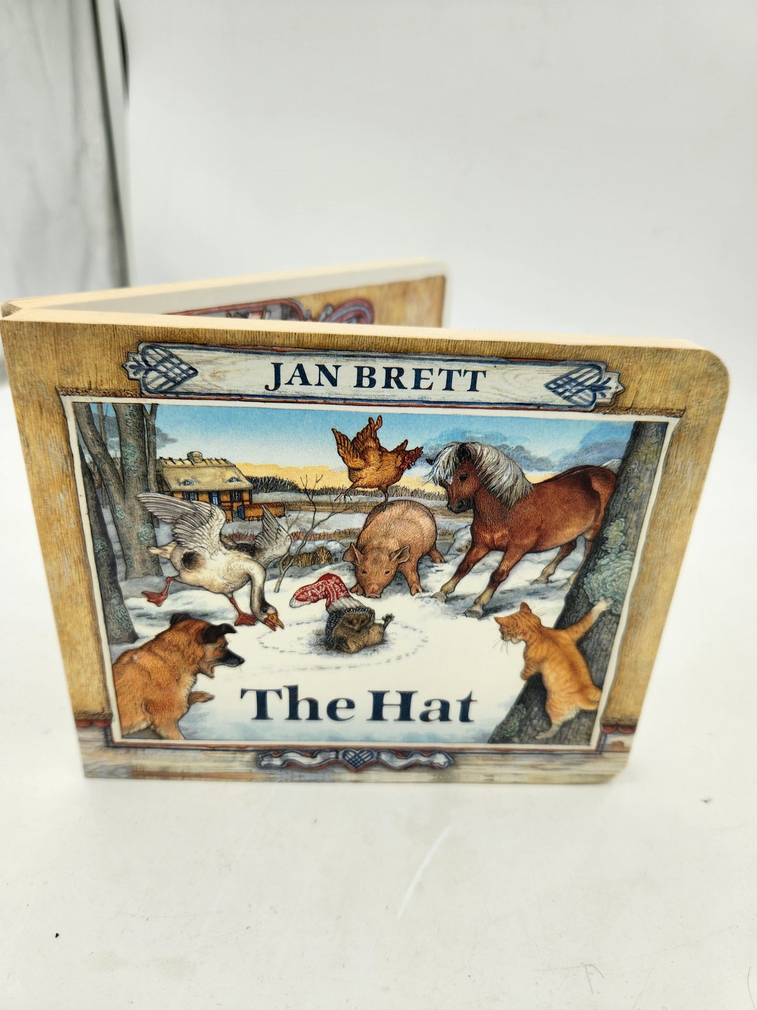 Vintage Book - the Hat by Jan Brett Board Book for Kids 1997 - Etsy