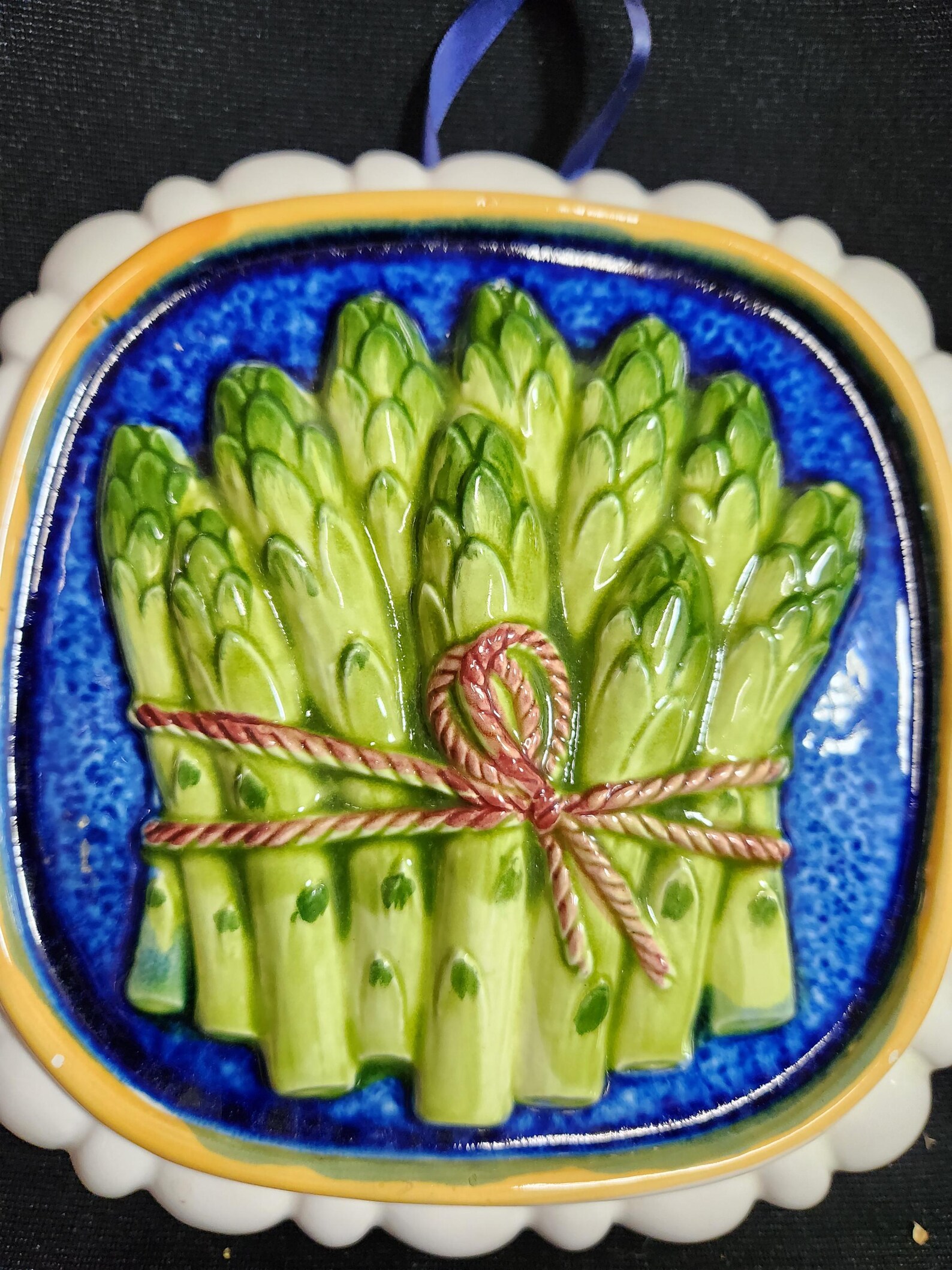 Vintage Ceramic Decorative Jello Mold - Asparagus Bundle Design ...