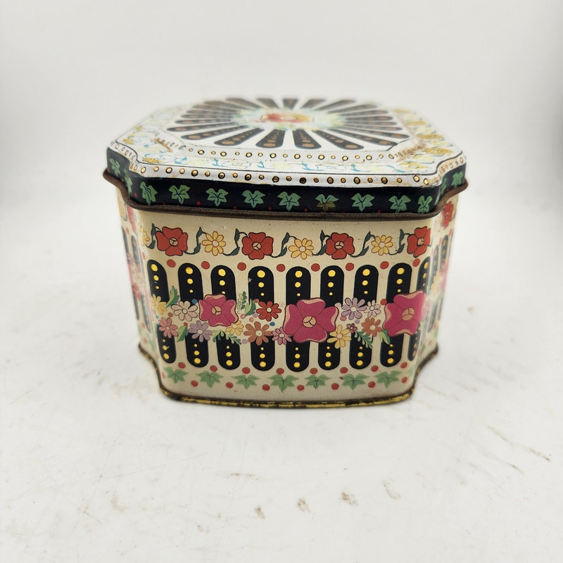 Floral Tin Box - Etsy