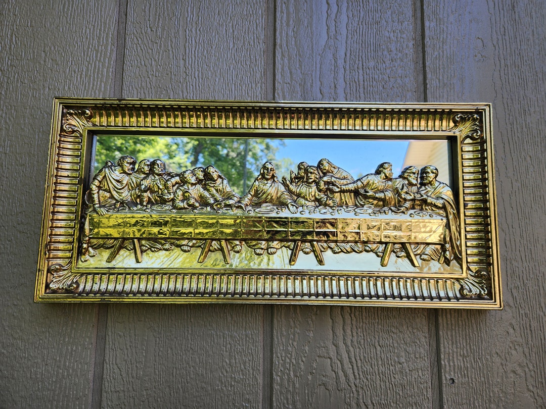 Vintage Mirror Wall Art From Home Interiors HOMCO Depicting the Last ...