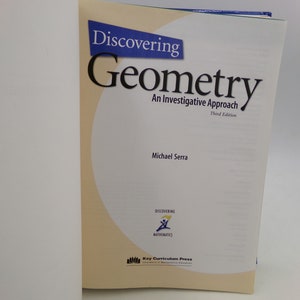 Vintage Text Book - Discovering Geometry an Investigative Approach 2003 ...