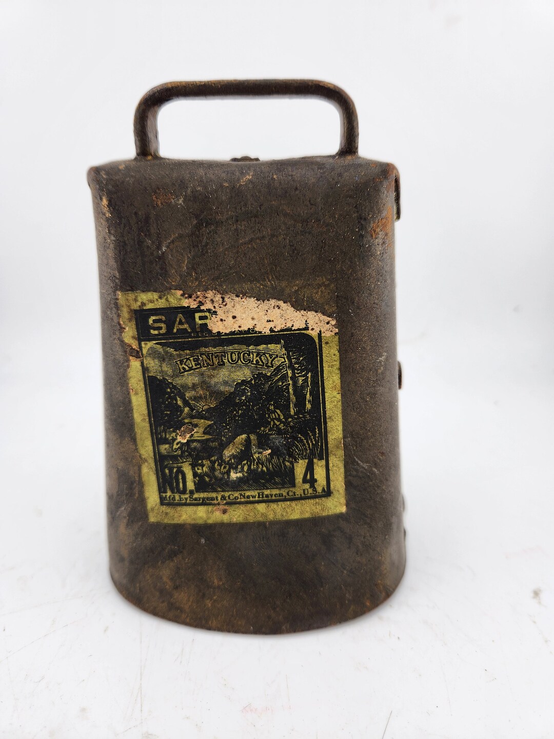 Antique Rustic Farm Cow or Bull Bell From the Late 1800's With Original ...
