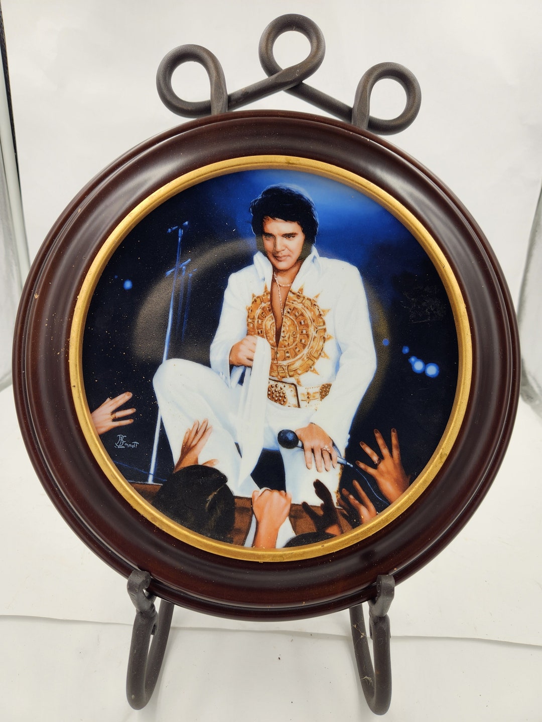 Vintage Collectible Delphi Plate Featuring Elvis Presley the Tour ...