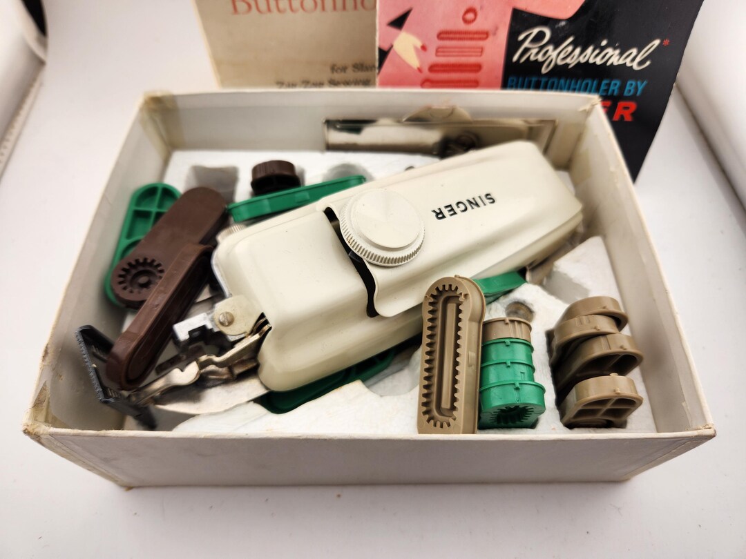 Vintage Singer Sewing Machine Buttonholer for Slant Needle Zig Zag ...
