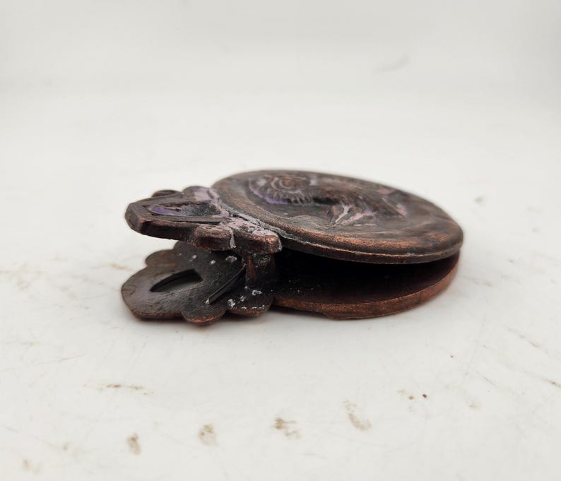 Vintage Brass Clip With Parthenon on Back and the Greek Owl of Athena ...