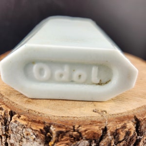 Antique Odol Tooth Powder Bottle (empty) - Milk Glass / Height 4.5" - Etsy