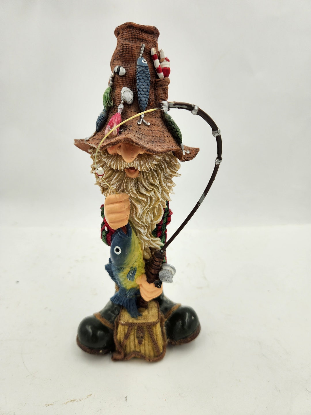 Vintage Sullivan Hillbilly Fisherman With Hat Covered in Fishing Lures ...