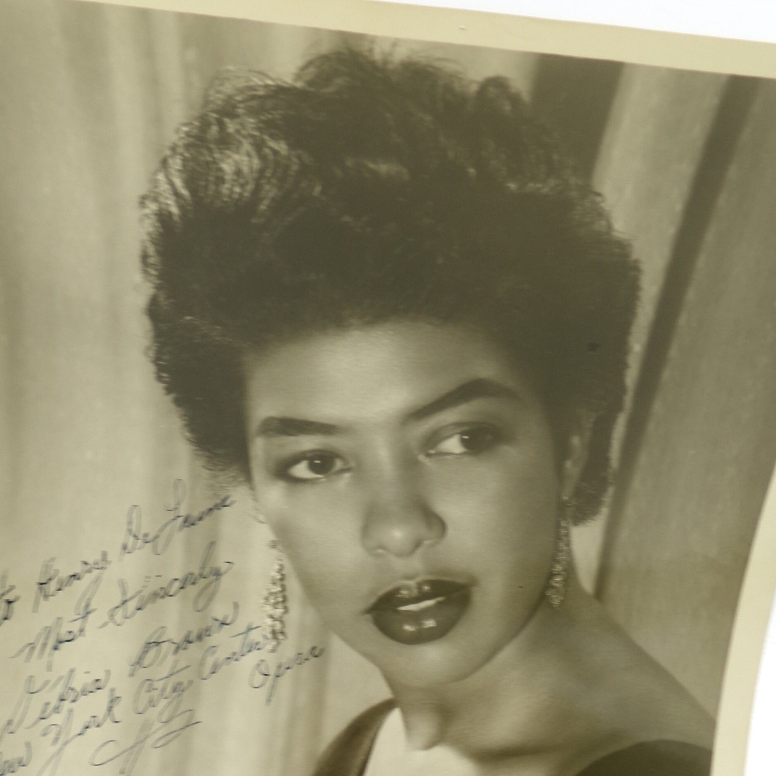 Vintage 8 X 10 Black and White Photograph Debria Brown Opera Singer ...