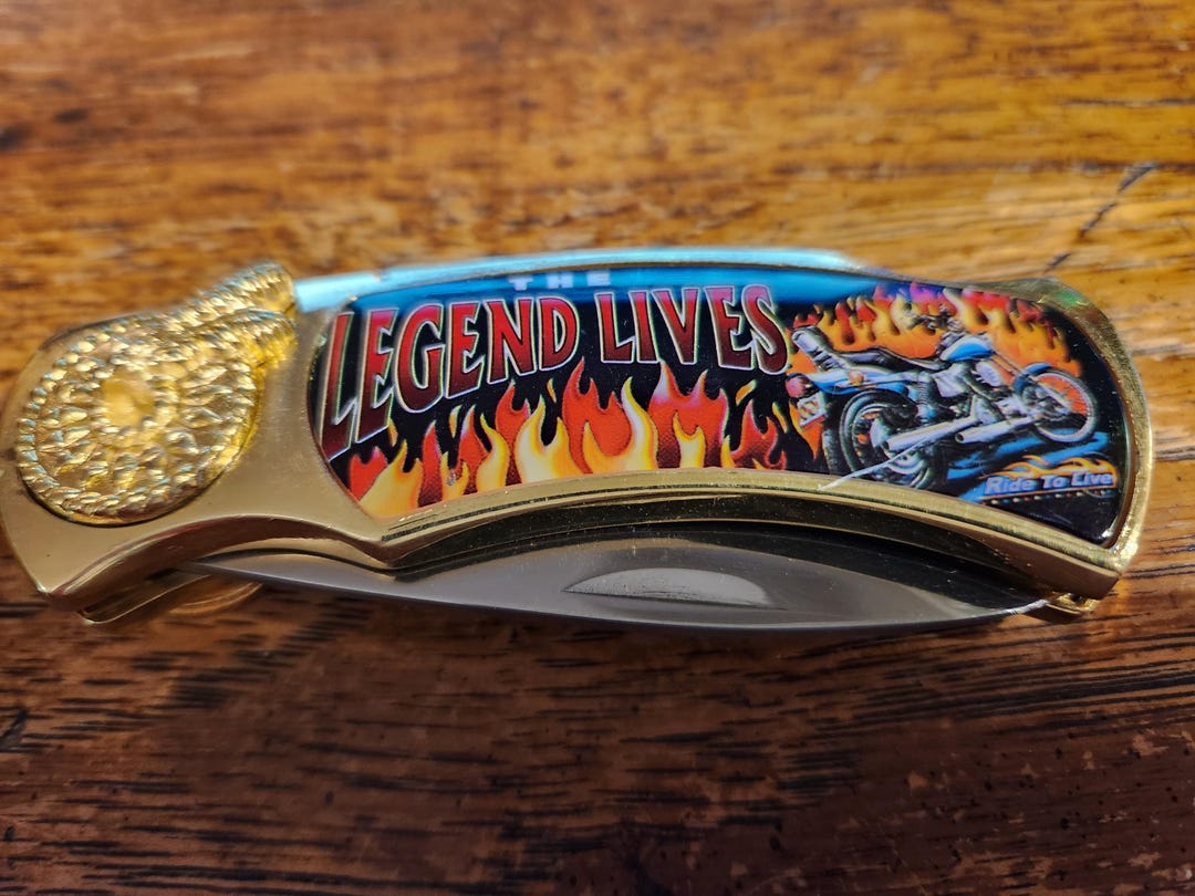 Vintage Collector Folding Pocket Knife Featuring Rebel Collection ...