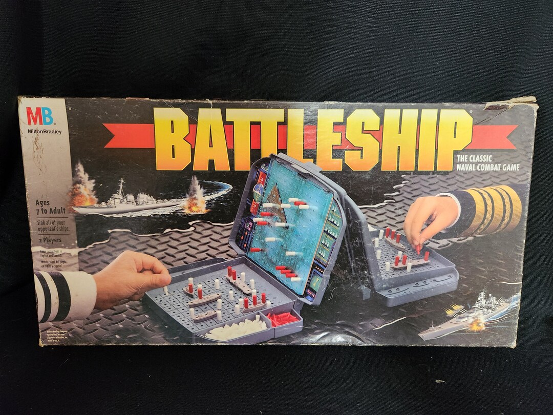 Vintage Complete Game of Battleship, the Classic Naval Combat Game ...