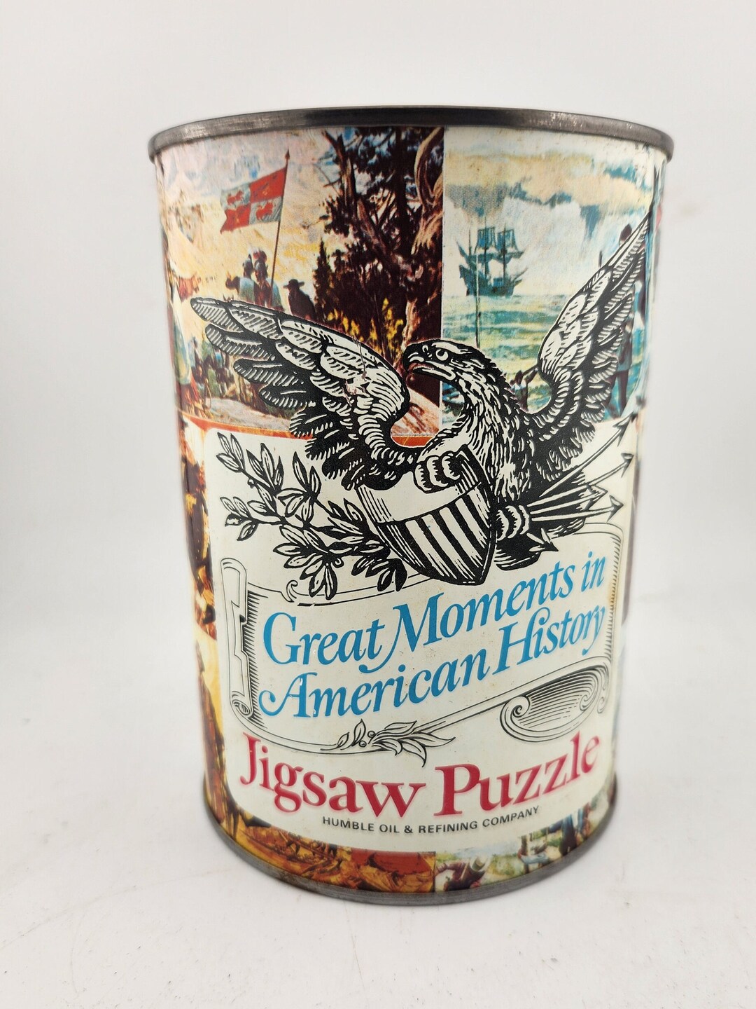 Vintage Great Moments in American History Jigsaw Puzzle in a Can ...