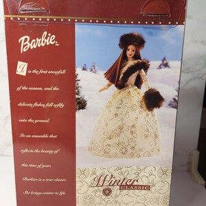 Vintage 2001 Winter Classic Mattel Barbie Doll / New in Box / Top of ...