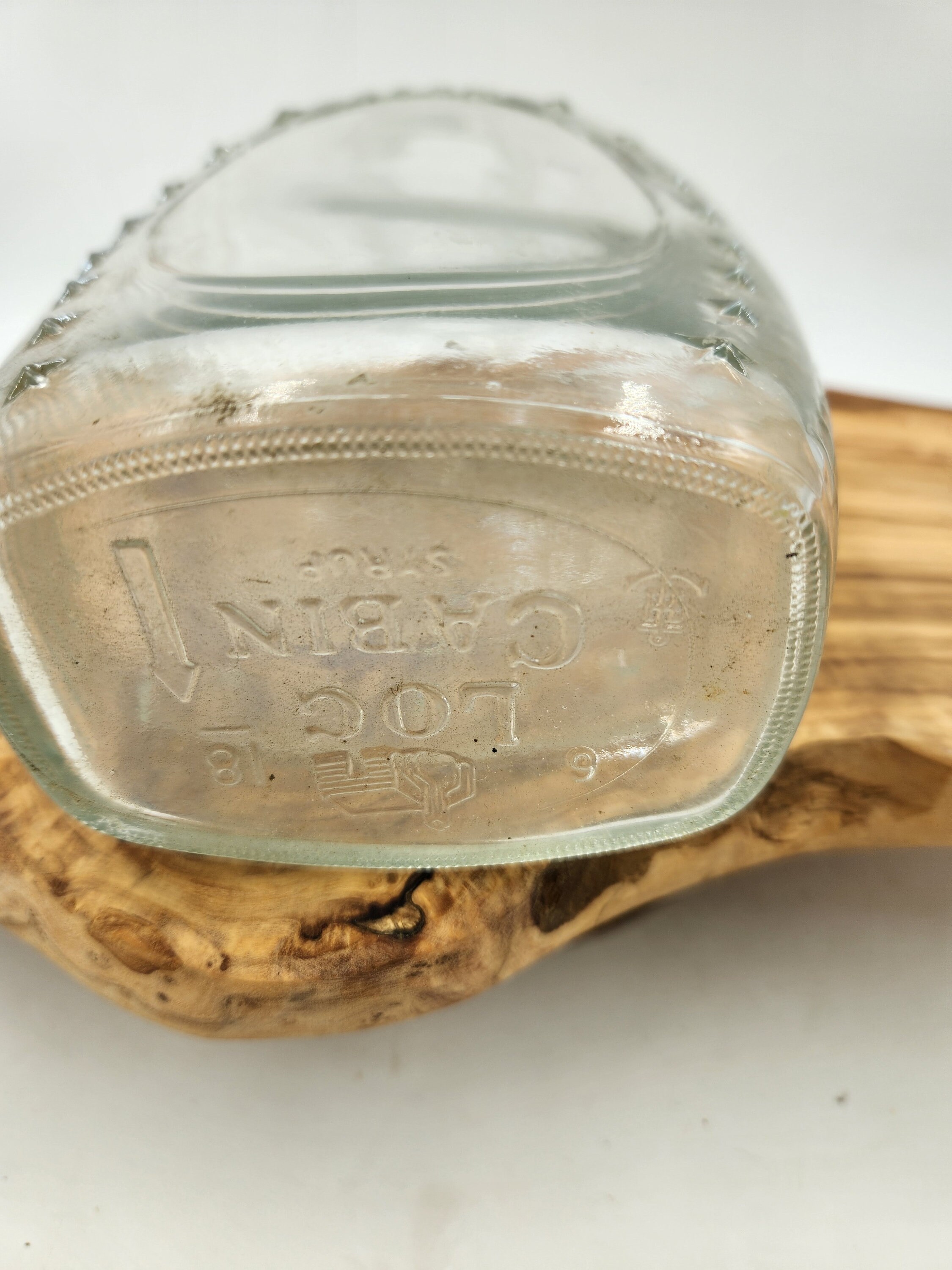 Vintage Glass Bottle Log Cabin Syrup Bicentennial Embossed 1776 - 1976 ...