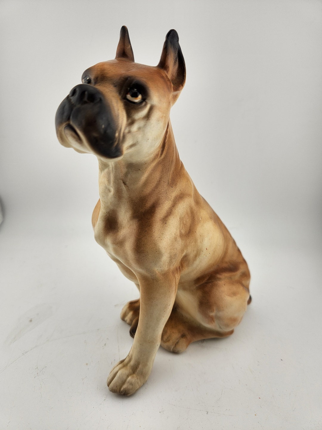 Vintage Lightweight Ceramic Boxer Dog Figurine Designed by Erich ...