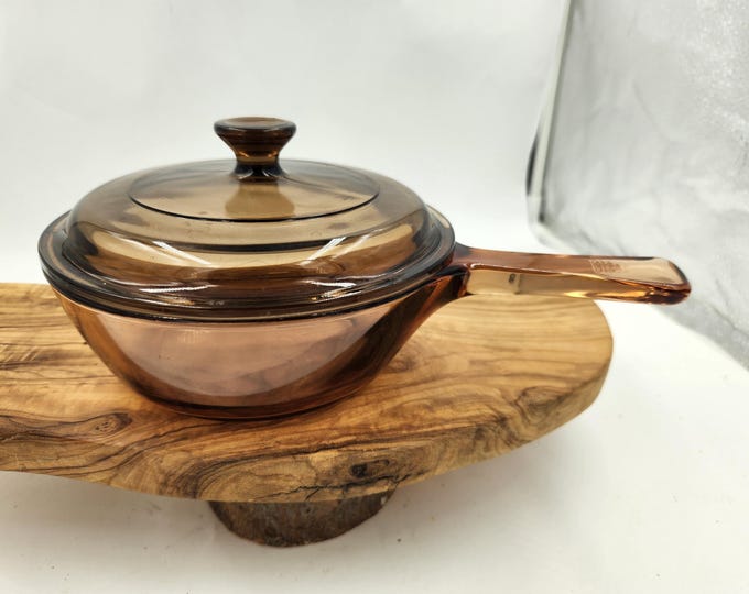 Vintage Corning Visions Glass Cookware - .5 L Pot With Lid - Diameter 5 ...