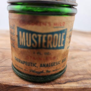 Vintage Collectible Bottle - Musterole Rub - NOT FOR CONSUMPTION ...