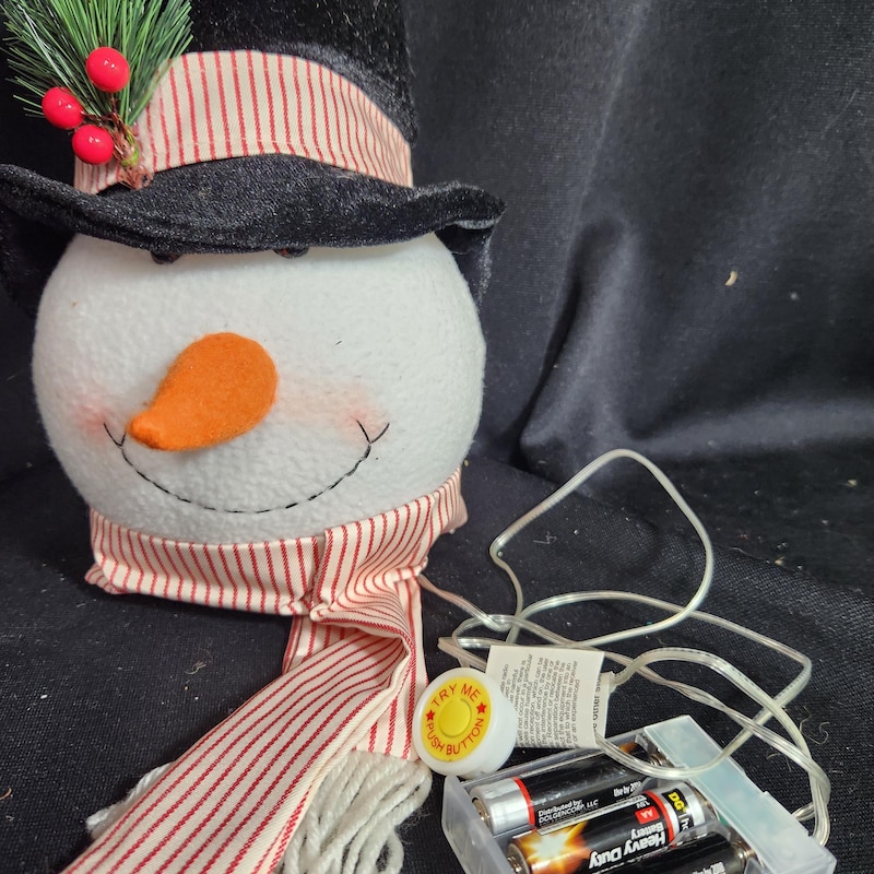 Snowman Head Tree Topper - Etsy