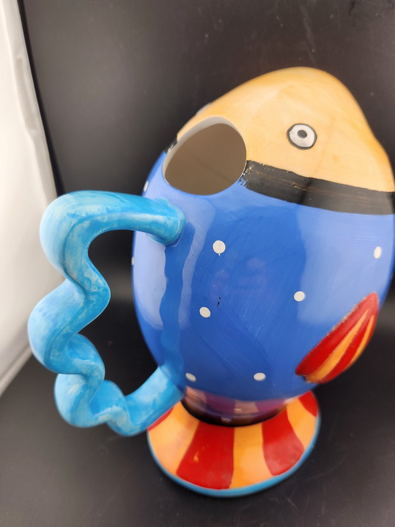 Vintage Collectible Coco Dowley Ceramic Fish Pitcher - Made in Taiwan ...
