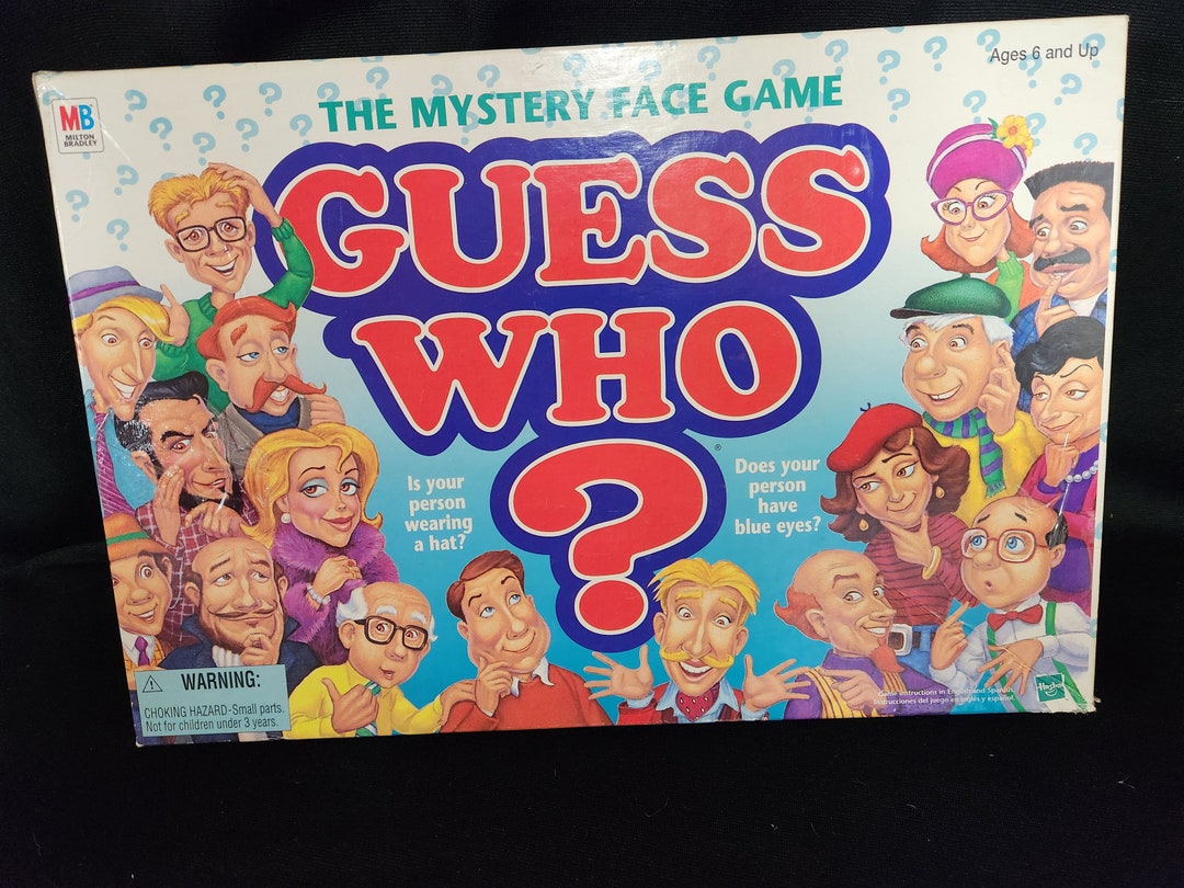 Vintage Guess Who Game the Mystery Face Game Ages 6 to Adult 1998 ...