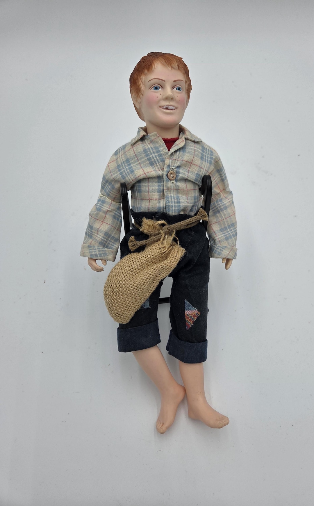 Vintage Effanbee Huck Finn Doll From 1983 / Missing His Straw Hat ...