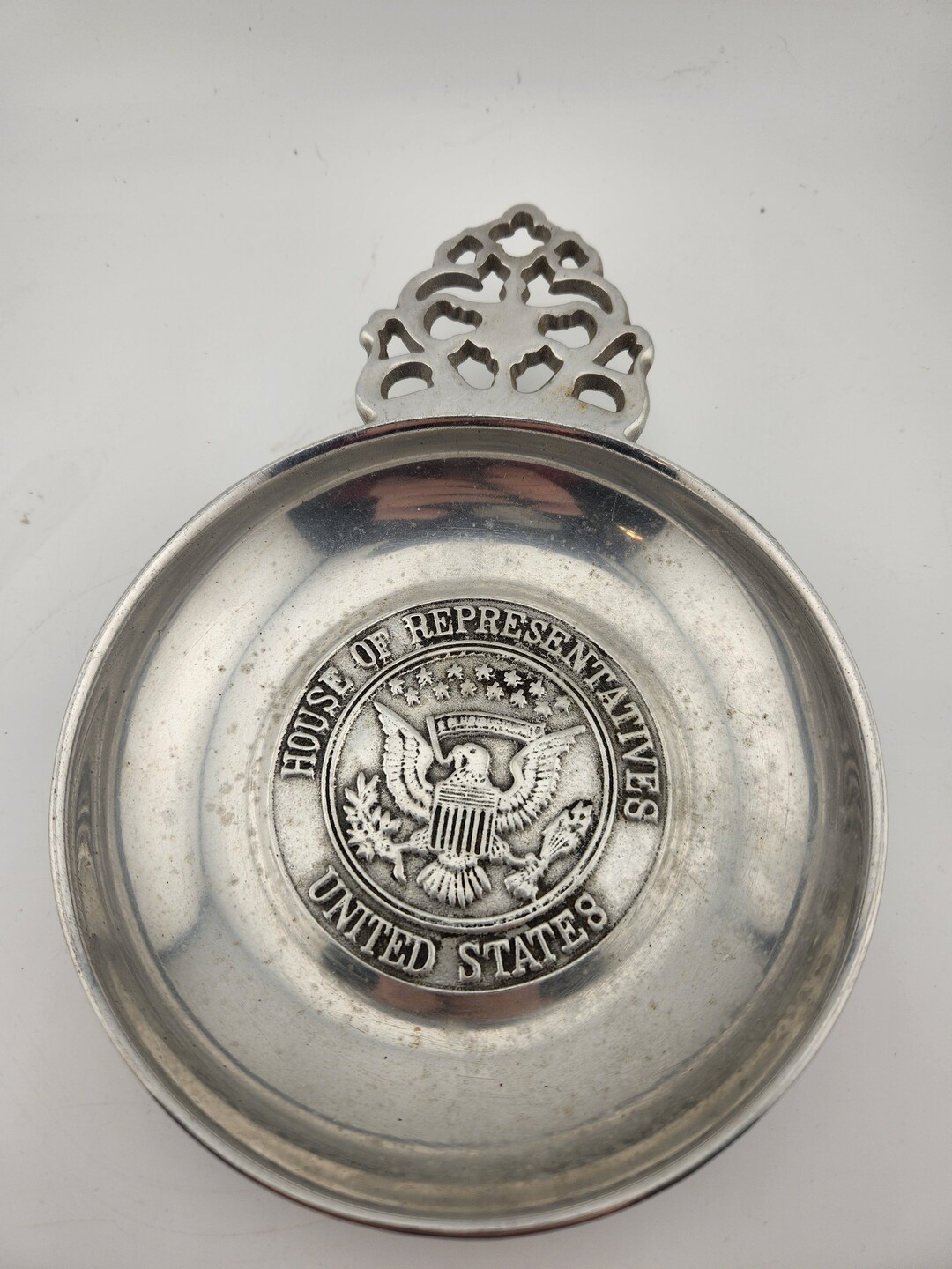 Vintage United States House of Representatives Pewter Trinket Dish / 5. ...