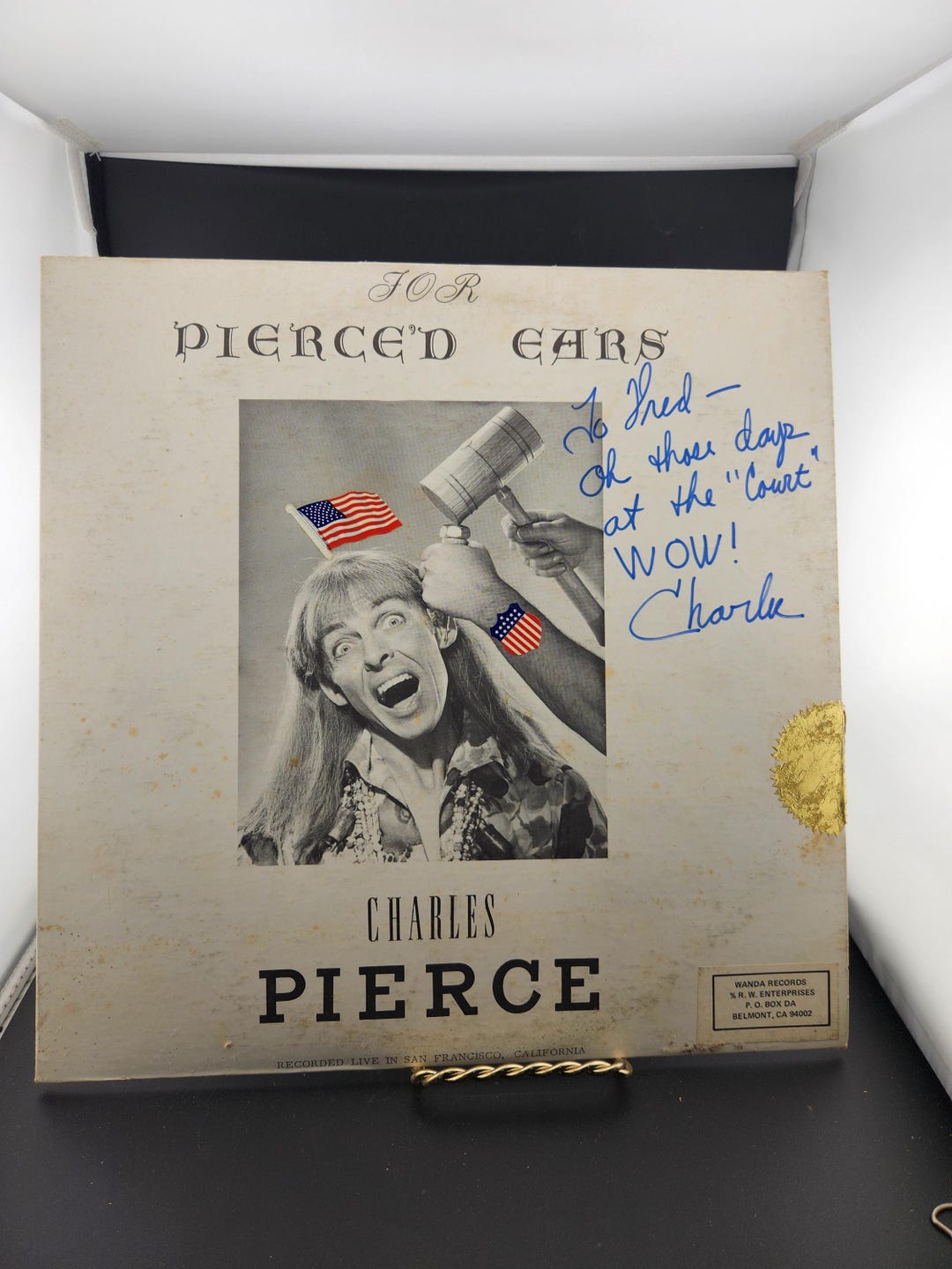 Vintage LP 33 RPM Vinyl Record Album - Pierced Ears - Charles Pierce ...