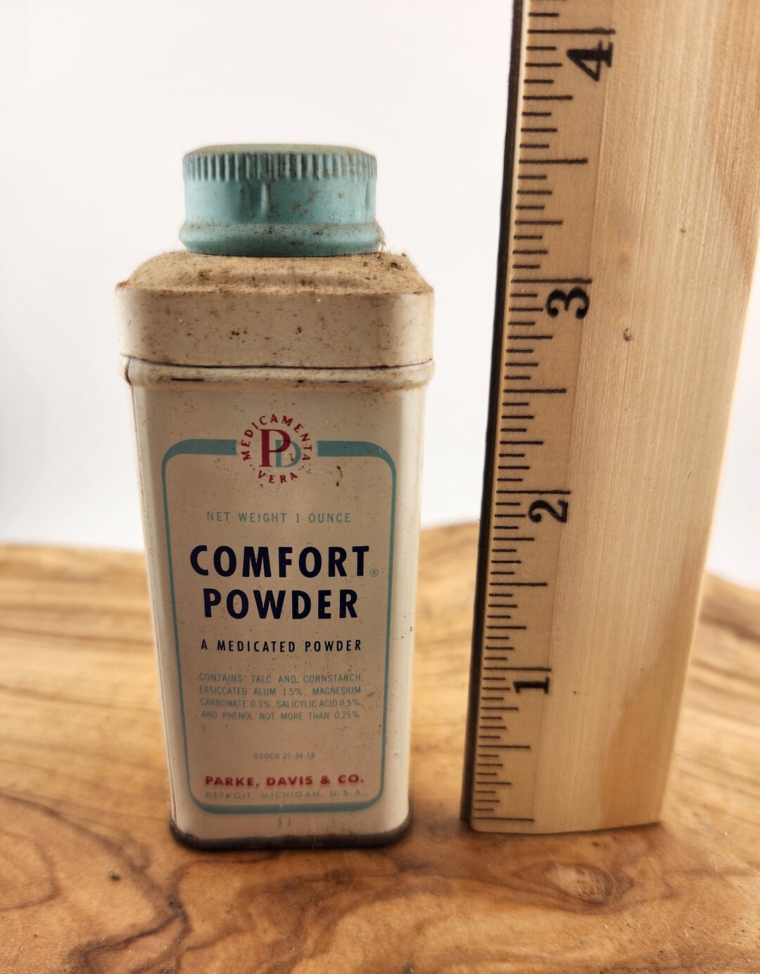 Vintage Tin Comfort Baby Powder Can From the 1950's - Height 3.5 ...