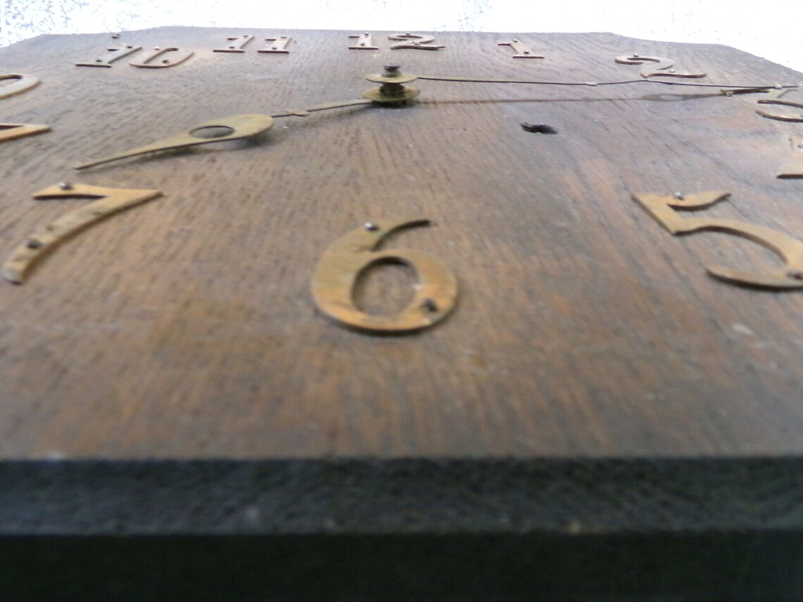 Antique Mission Style Wooden Wall Clock With Pendulum and Key - Etsy