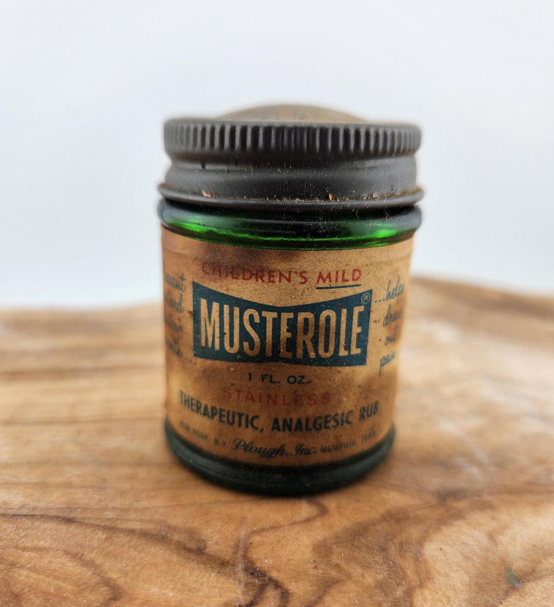 Vintage Collectible Bottle - Musterole Rub - NOT FOR CONSUMPTION ...