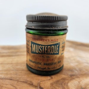 Vintage Collectible Bottle - Musterole Rub - NOT FOR CONSUMPTION ...
