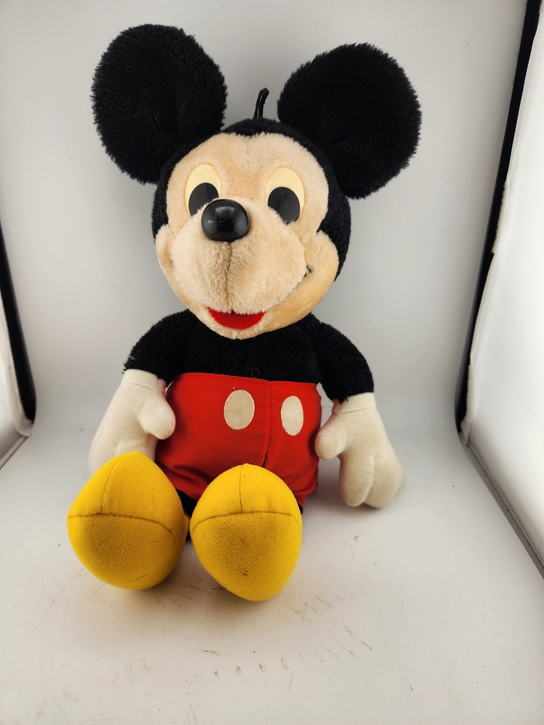 Vintage Walt Disney Plush Stuffed Mickey Mouse From Hasbro Softies ...