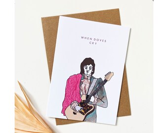 Prince Musician Birthday Card - Etsy