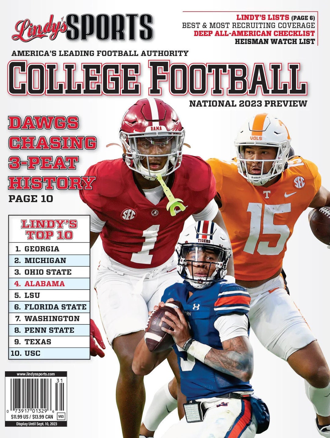 Lindy's Sports College Football Magazine at Bethany Knibbs blog