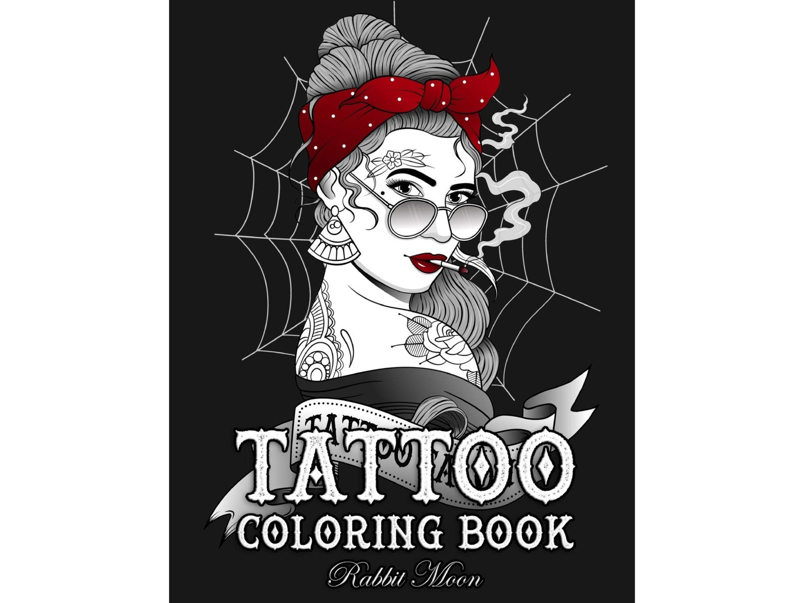 Tattoo Coloring Book: an Adult Coloring Book With Awesome - Etsy